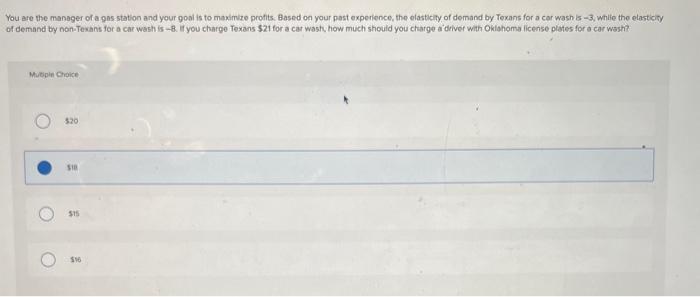 Solved You are the maneger of a gas station and your goal is | Chegg.com