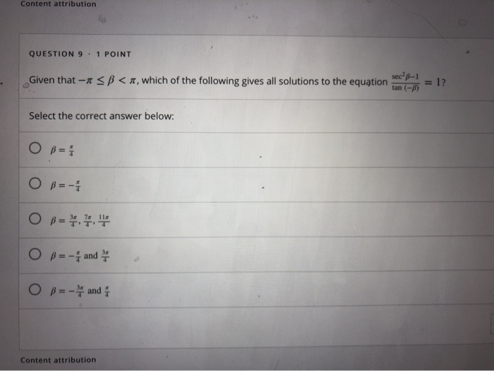 Solved Content attribution QUESTION 9. 1 POINT Given that - | Chegg.com Solved Content attribution QUESTION 9. 1 POINT Given that - | Chegg.com
