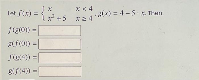 Solved Let f(x)={xx2+5x