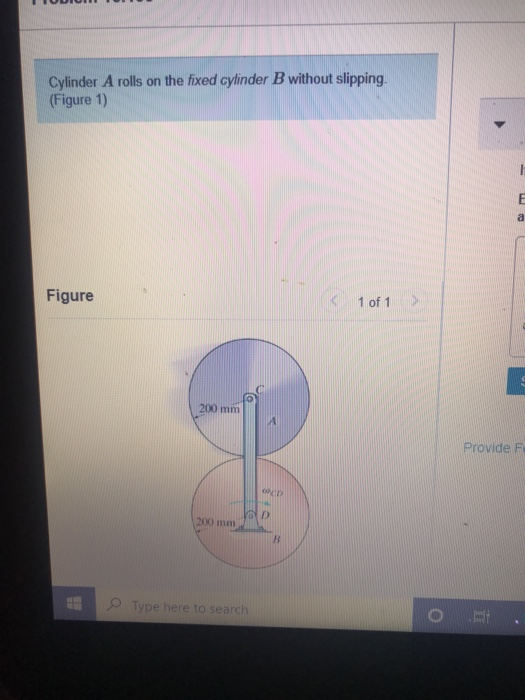 Solved Cylinder A rolls on the fixed cylinder B without | Chegg.com