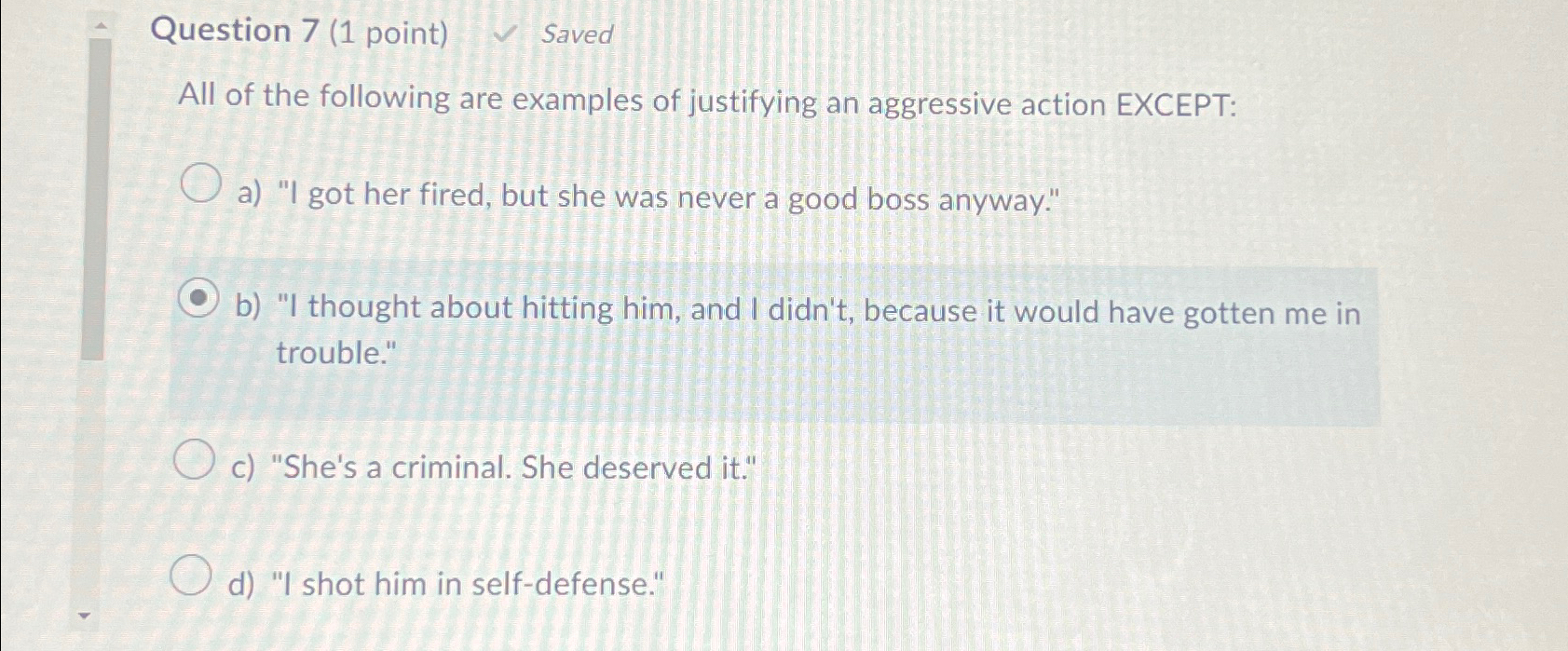 Solved Question 7 (1 ﻿point)SavedAll of the following are | Chegg.com