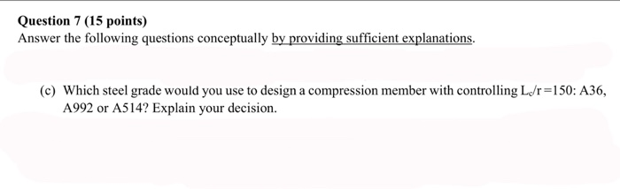 Solved Question 7 (15 points) Answer the following questions | Chegg.com