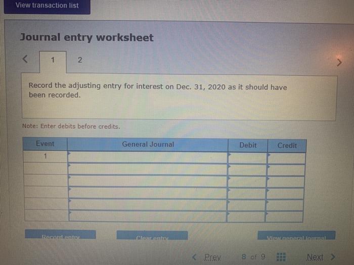 Solved Exercise 20-22 (Algo) Error correction; accrued | Chegg.com