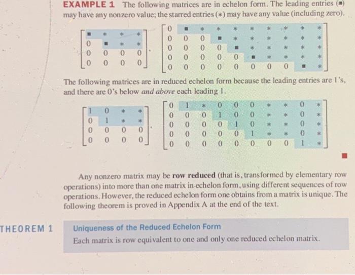 Solved In Exercises 23-26, describe the possible echelon | Chegg.com