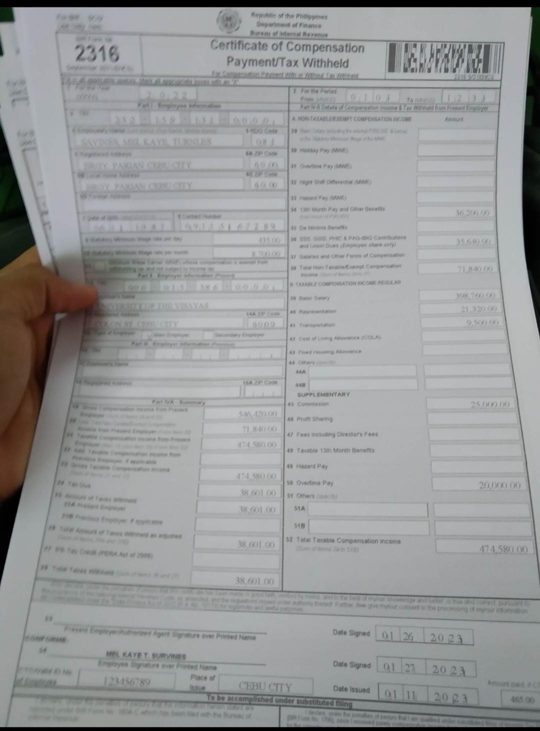 Instructions: Fill up BIR FORM No. 1700 from the | Chegg.com Instructions: Fill up BIR FORM No. 1700 from the | Chegg.com