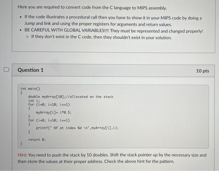 Solved Here you are required to convert code from the C | Chegg.com