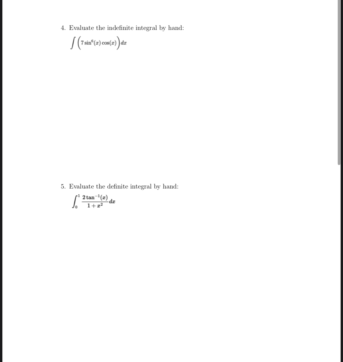 Solved Evaluate the indefinite integral by | Chegg.com
