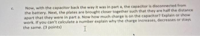 Solved A 20 micro-Farad parallel plate capacitor is | Chegg.com