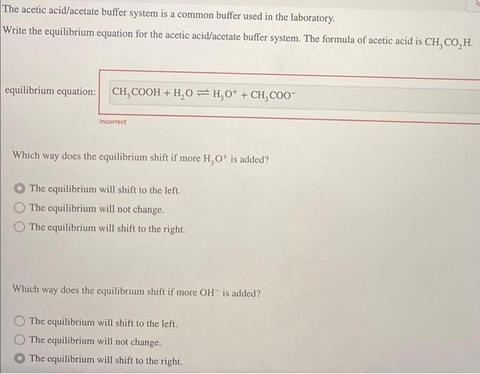 Solved The acetic acid/acetate buffer system is a common | Chegg.com