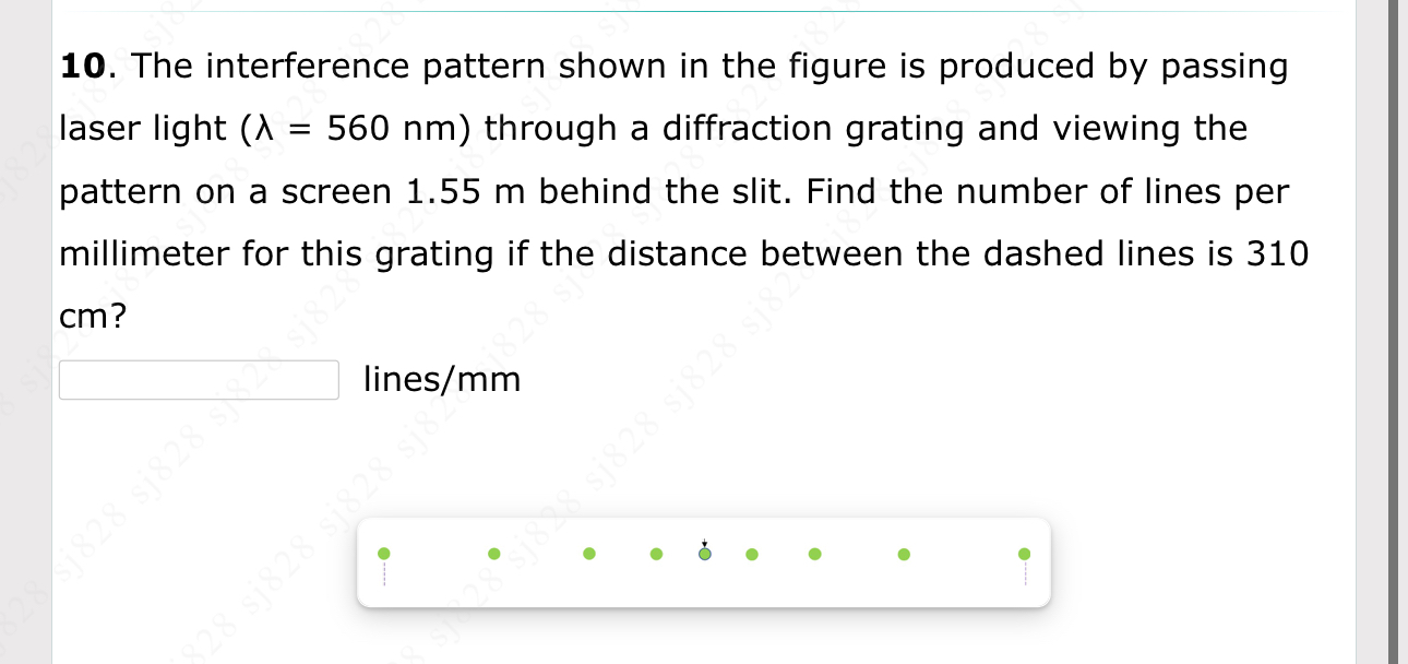 Solved The interference pattern shown in the figure is | Chegg.com