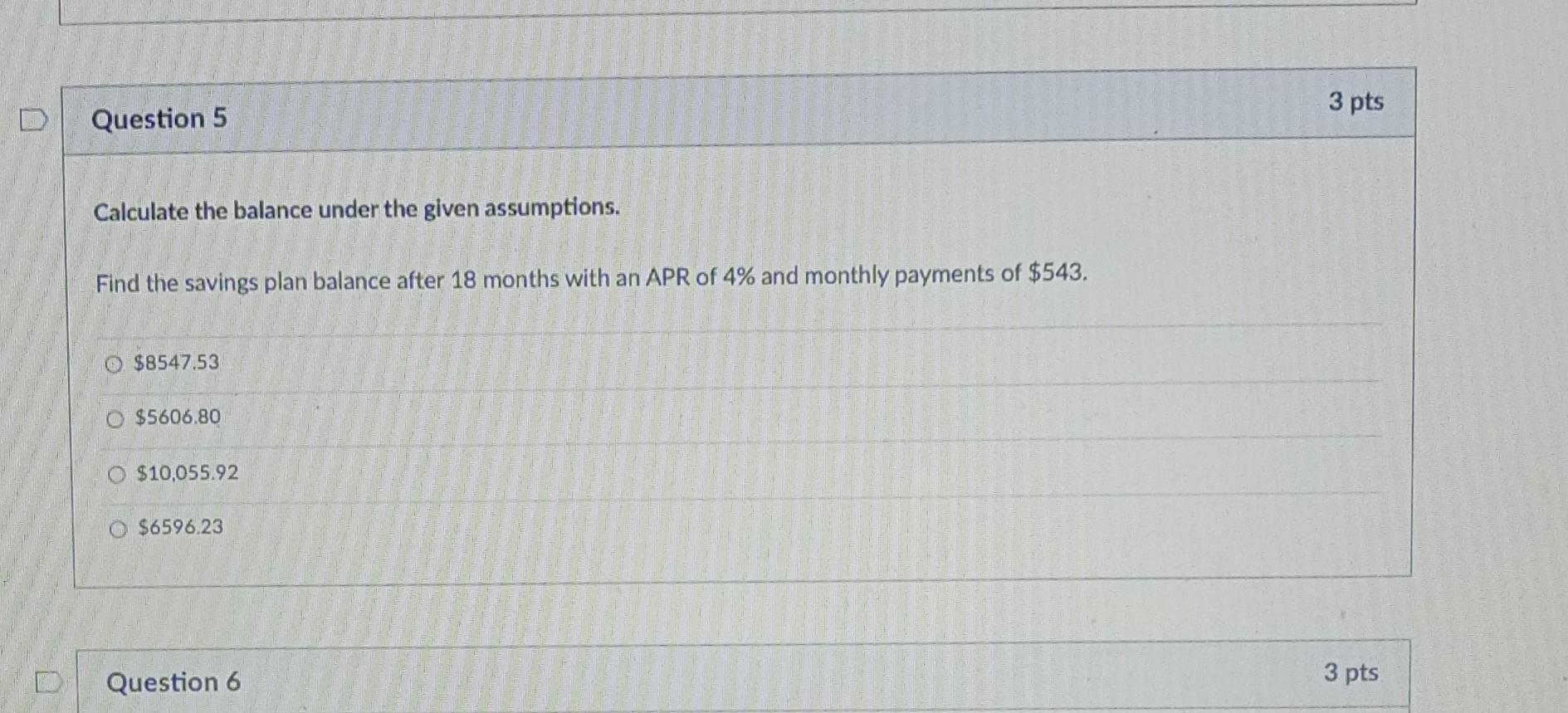 Solved Calculate the balance under the given assumptions. | Chegg.com