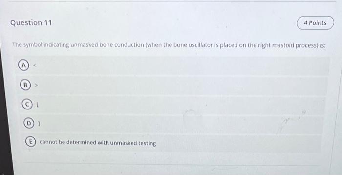 Solved The symbol indicating that masking was used for right | Chegg.com