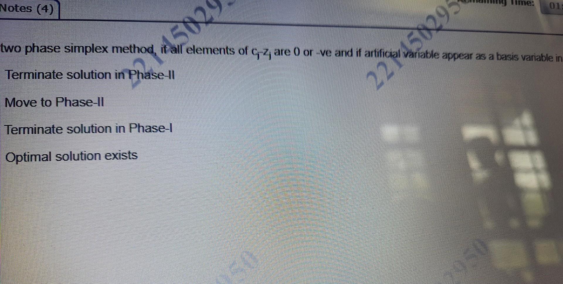 Solved Q5. In two phase simplex method, if all elements of | Chegg.com