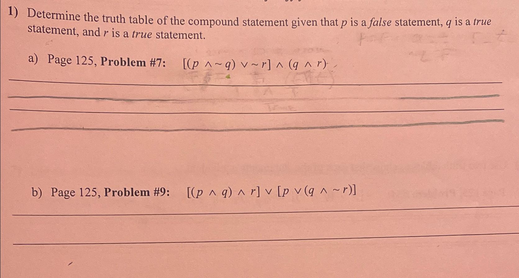 Solved Determine the truth table of the compound statement | Chegg.com