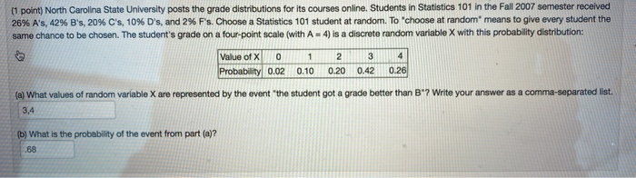 Solved (1 point) Generate two random numbers between 0 and 1 | Chegg.com