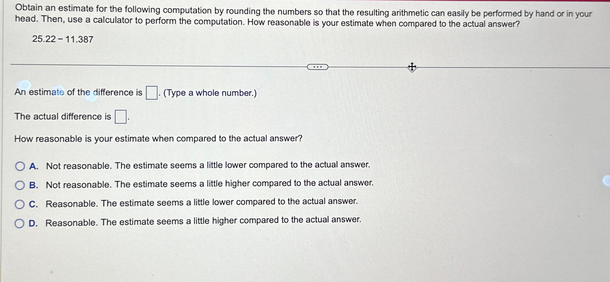 Solved Obtain an estimate for the following computation by | Chegg.com