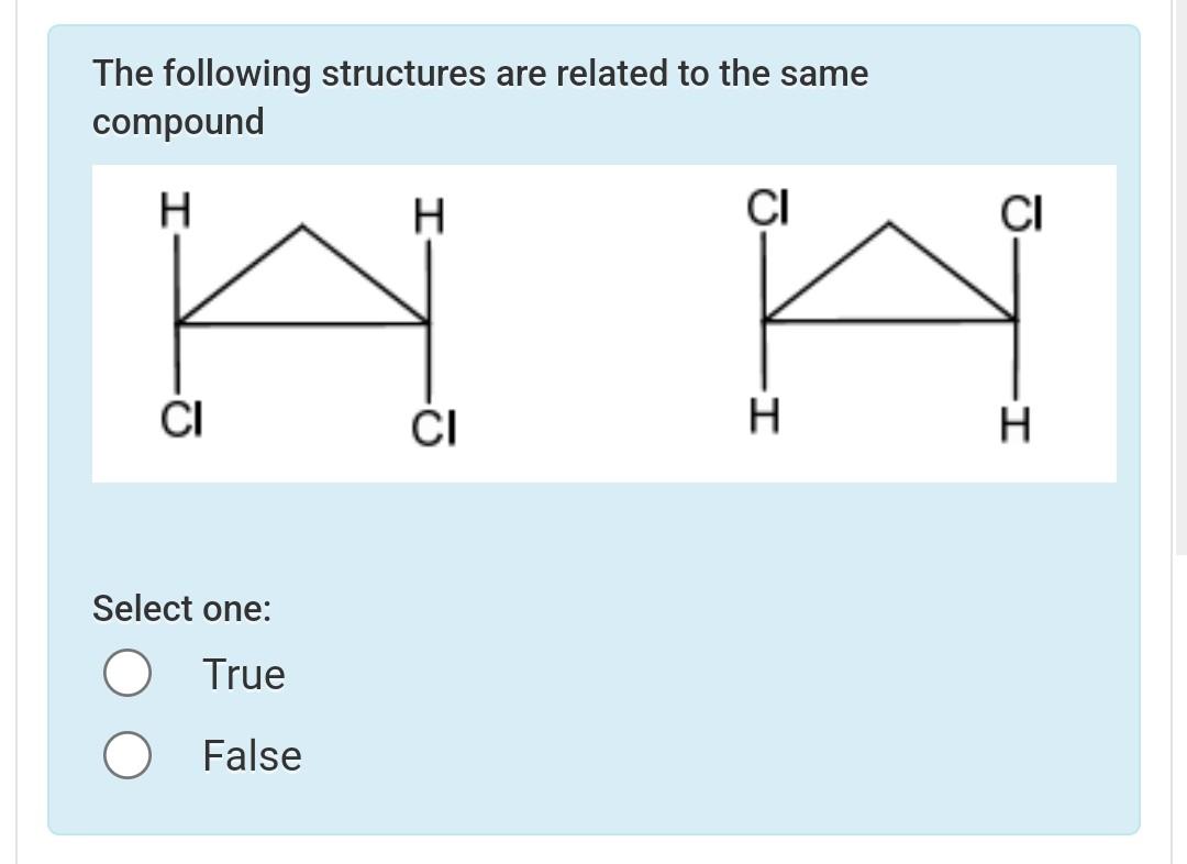 Solved The following structures are related to the same | Chegg.com