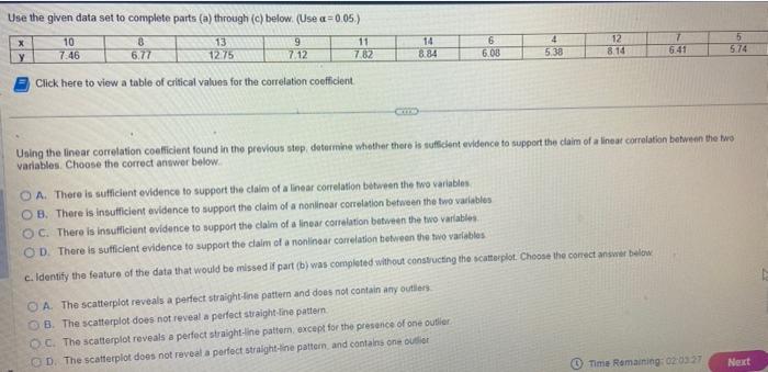 [Solved]: Use the given data set to complete parts (a) thro