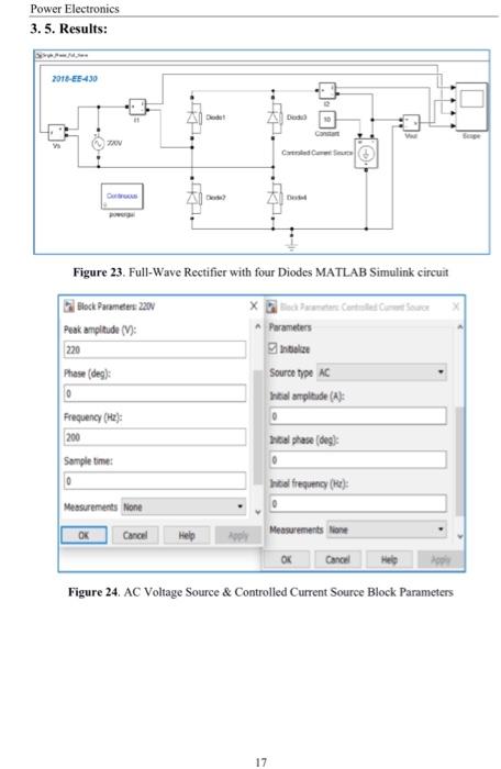 Figure 23. Full-Wave Rectifier with four Diodes | Chegg.com