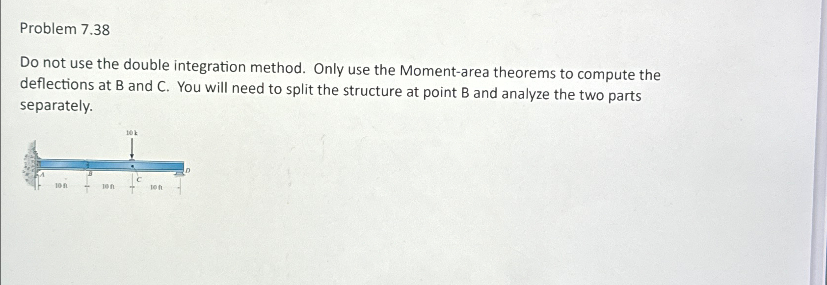 Solved For all problems, use the double integration method | Chegg.com