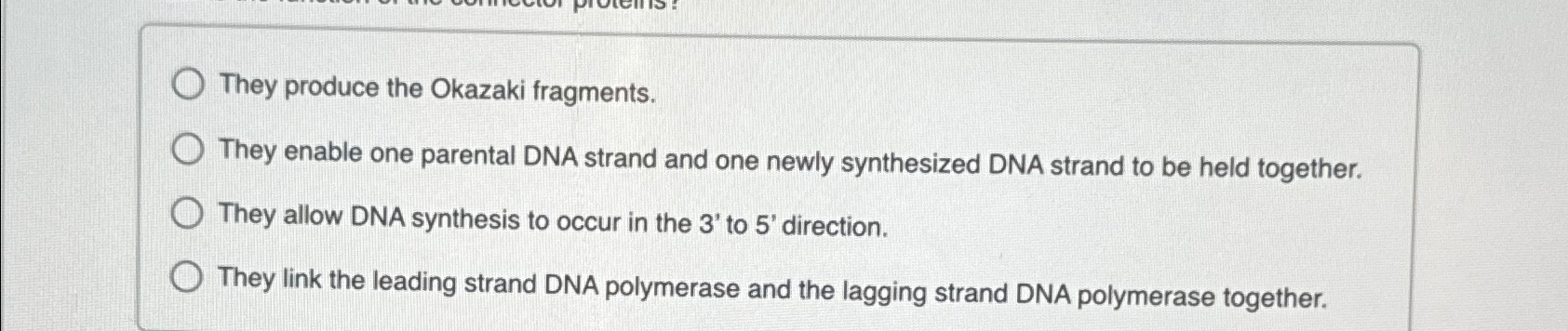Solved What is the function of the connector proteins?They | Chegg.com