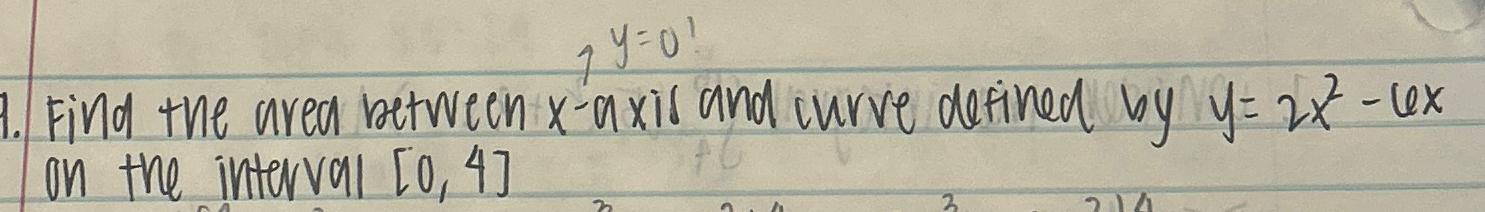 Solved Find the area between x-axis and curve defined by | Chegg.com