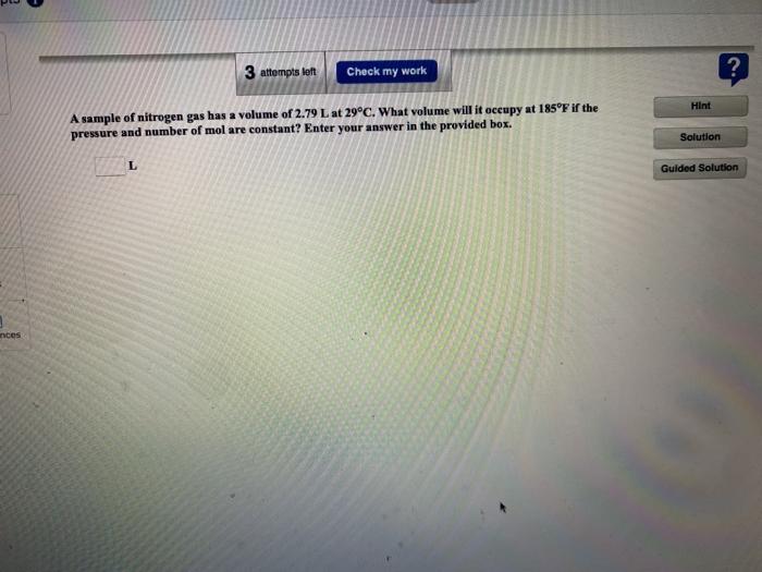 Solved 3 attempts teft Check my work Hint A sample of | Chegg.com