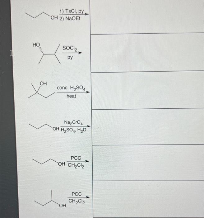Solved predict the product of all of the following reactions | Chegg.com