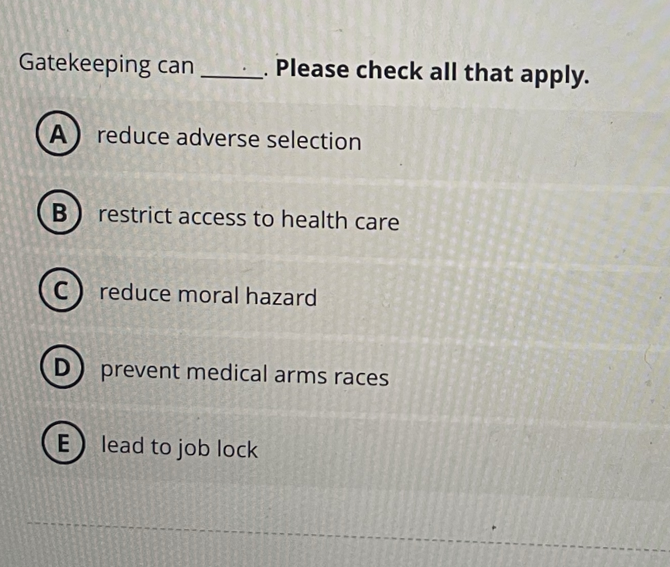 Solved Gatekeeping can ﻿Please check all that apply.reduce | Chegg.com