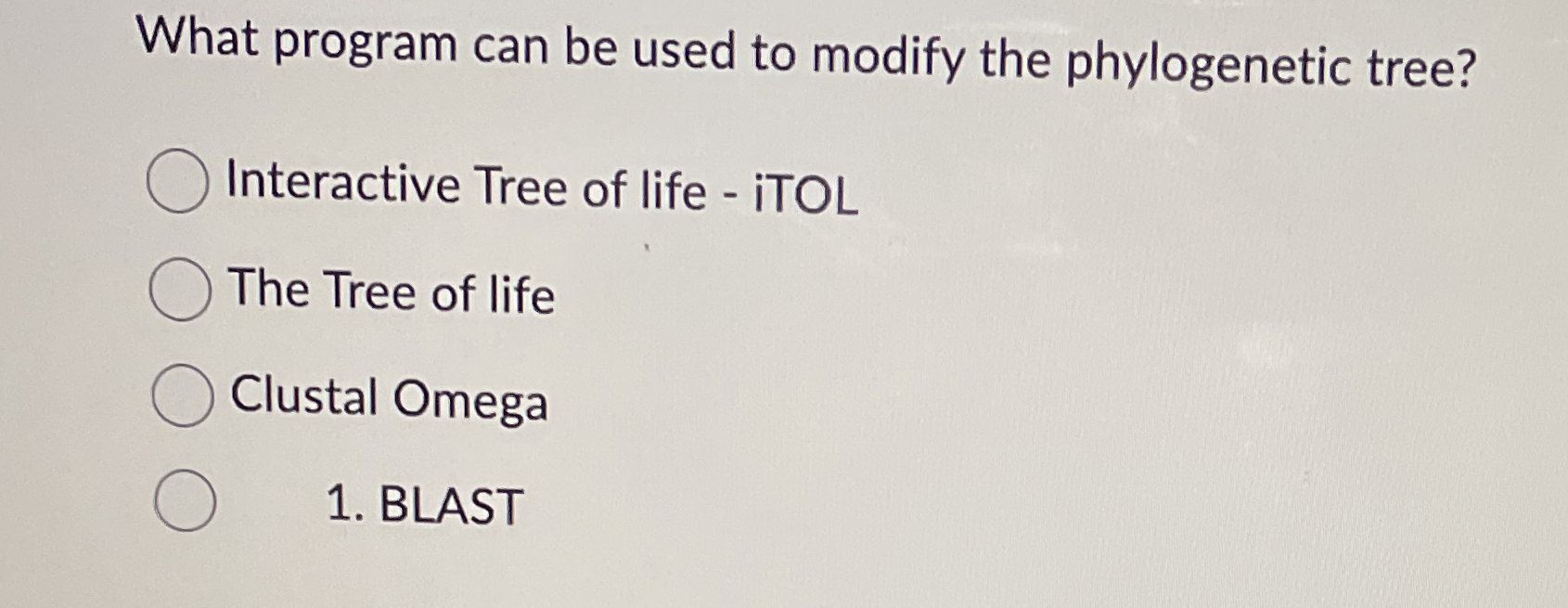 Solved What program can be used to modify the phylogenetic | Chegg.com