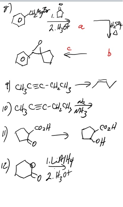 Solved Fill in the missing reactant, reagents or o product, | Chegg.com