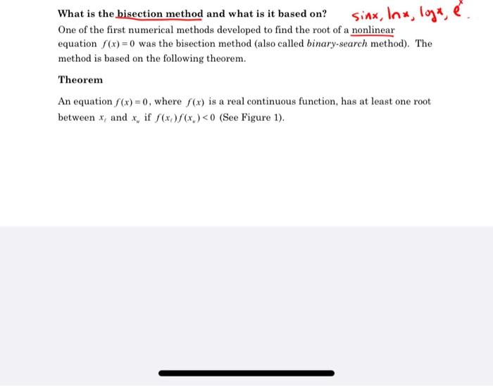 Solved 3.Use bisection method described in class (Section | Chegg.com