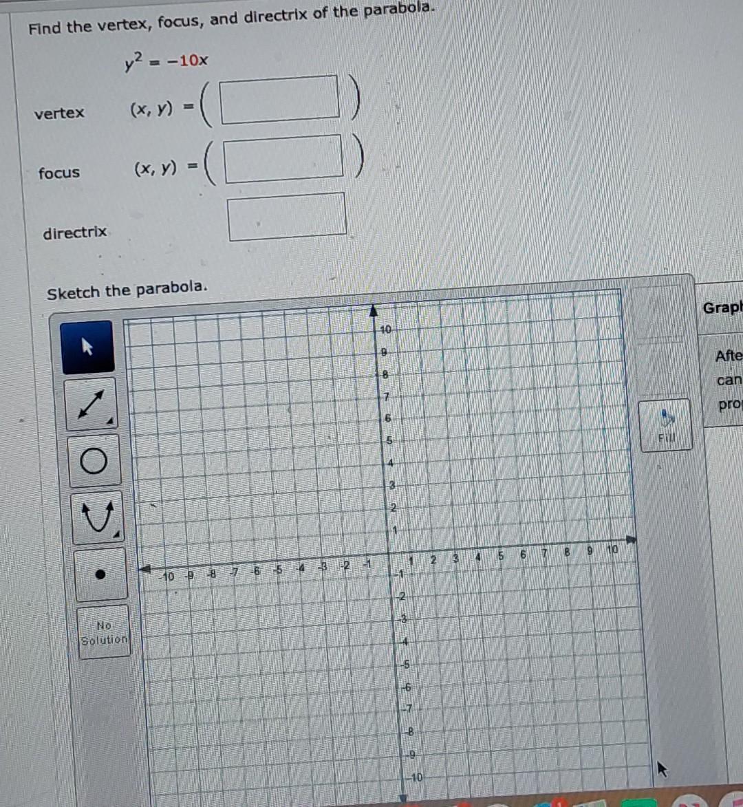 Solved Find the vertex, focus, and directrix of the | Chegg.com