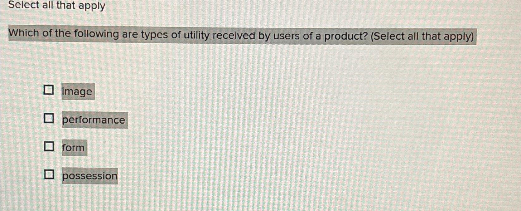 Solved Select all that applyWhich of the following are types | Chegg.com
