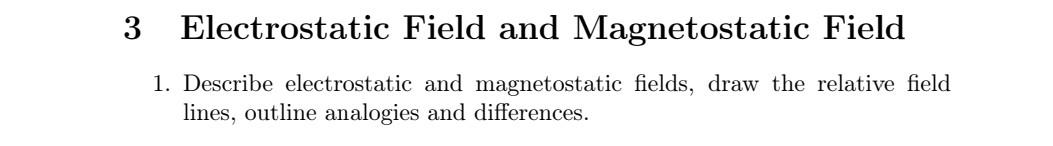 Solved Electrostatic Field and Magnetostatic Field 1. | Chegg.com