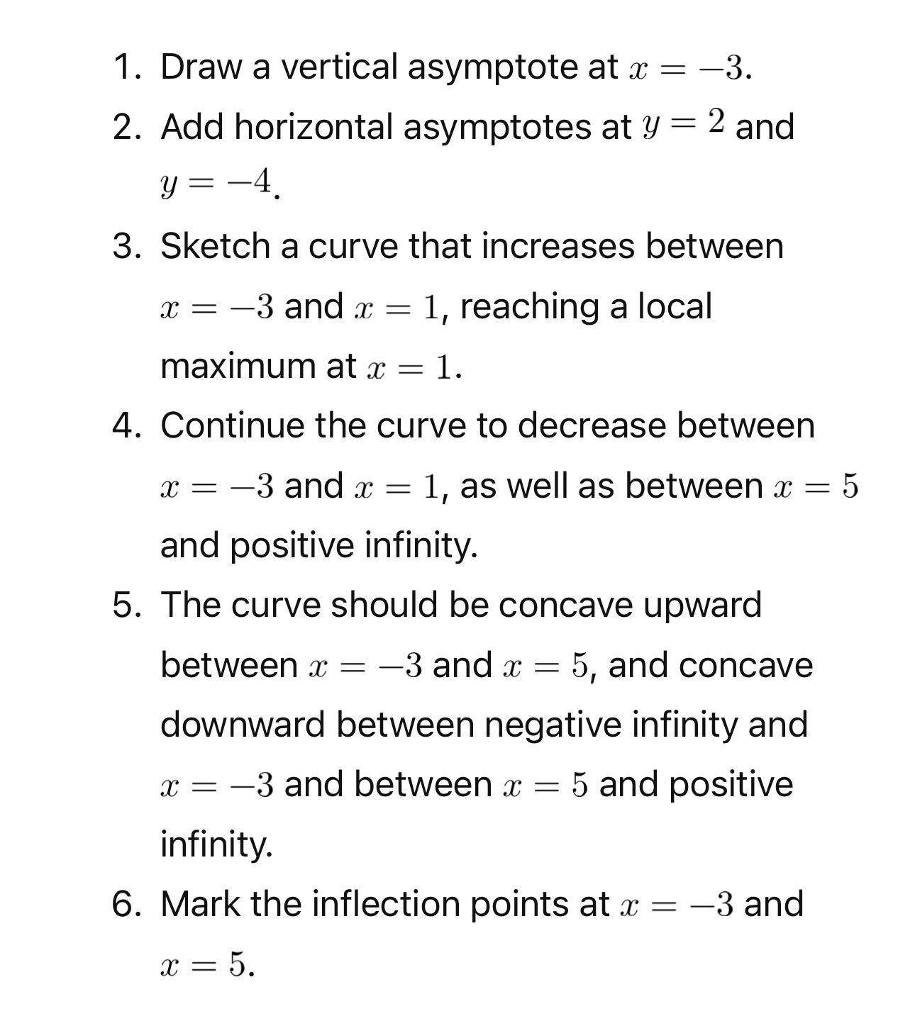 Solved Draw a vertical asymptote at x=-3.Add horizontal | Chegg.com