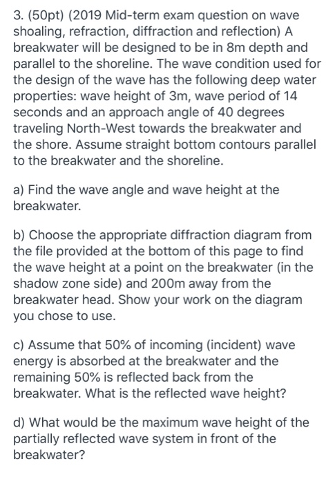 3. (50pt) (2019 Mid-term exam question on wave | Chegg.com
