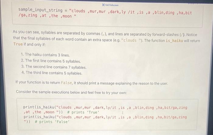 Solved in PythonDon't use eval(), break(), file i/o, | Chegg.com