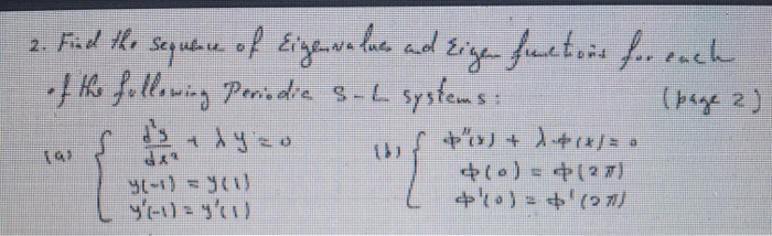 Solved 2. Find the sequence of eigenvalues and Eigen | Chegg.com