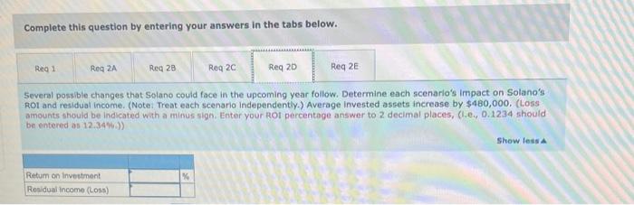 Solved E10-6 (Algo) Calculating Return on Investment, | Chegg.com