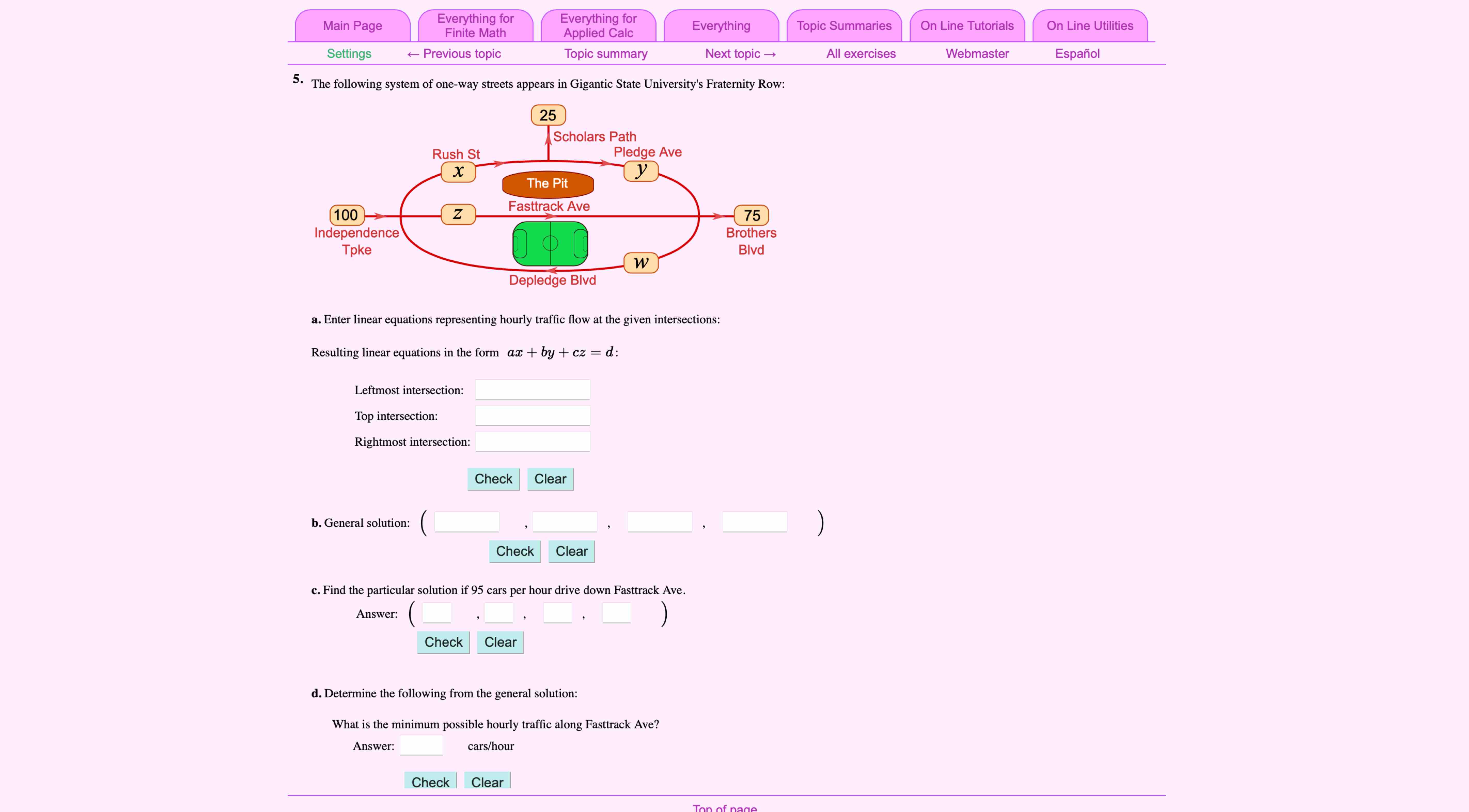 Solved The following system of one-way streets appears in | Chegg.com