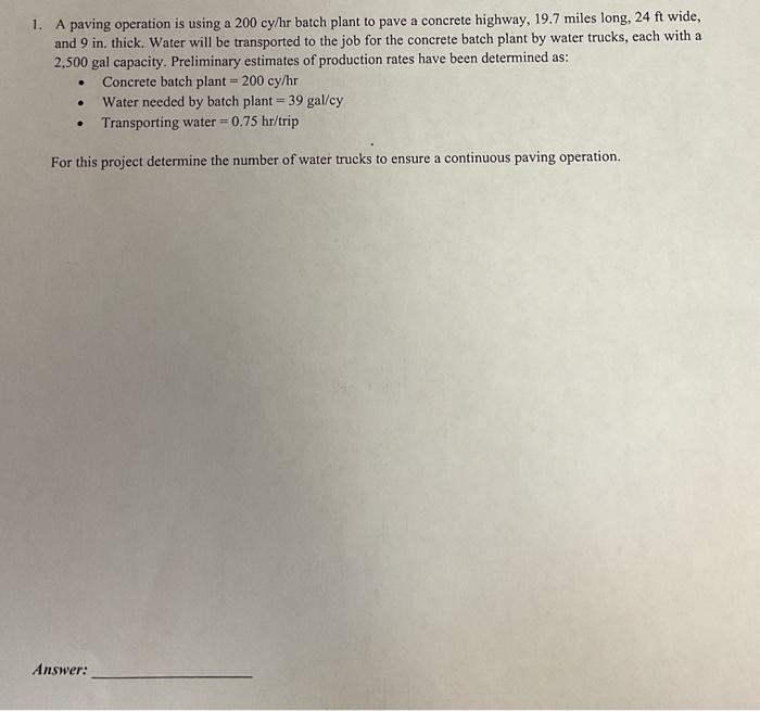 Solved Construction Management problemshow work. answer both | Chegg.com