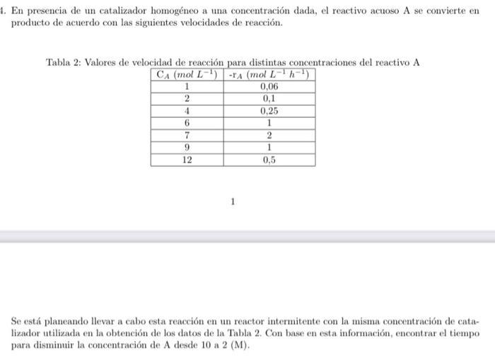 En presencia de un catalizador homogéneo a una | Chegg.com