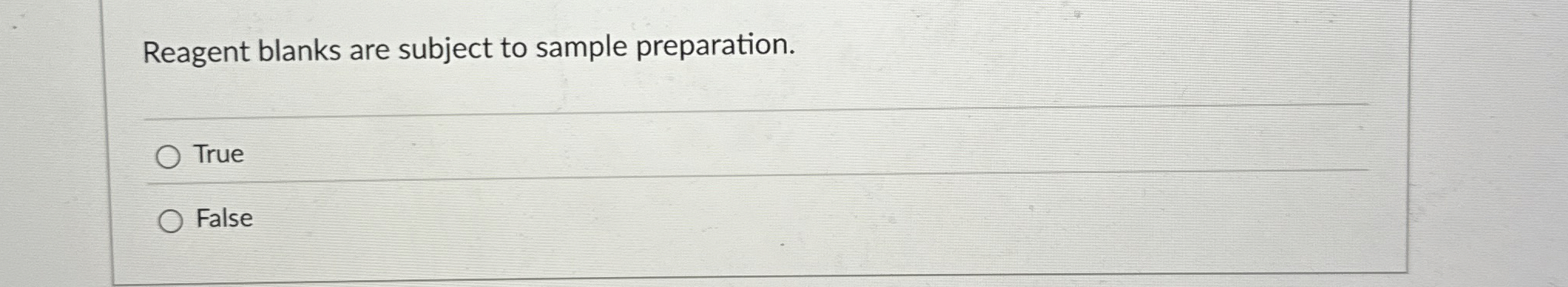 Solved Reagent blanks are subject to sample | Chegg.com