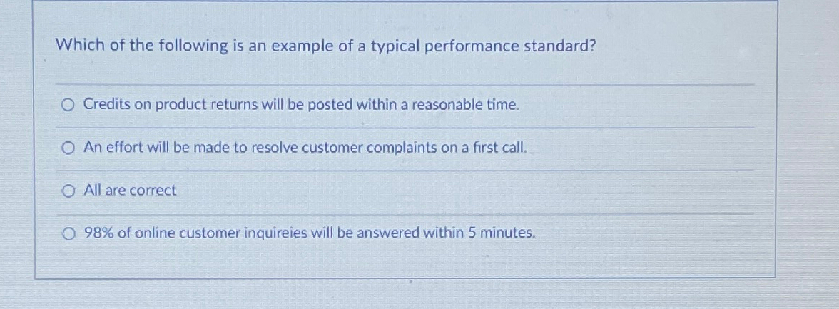 Solved Which of the following is an example of a typical | Chegg.com