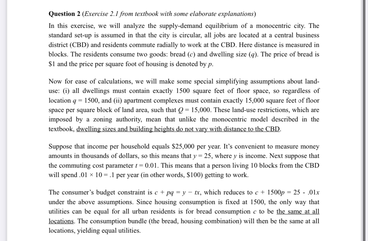 Solved Question 2 (Exercise 2.1 ﻿from textbook with some | Chegg.com
