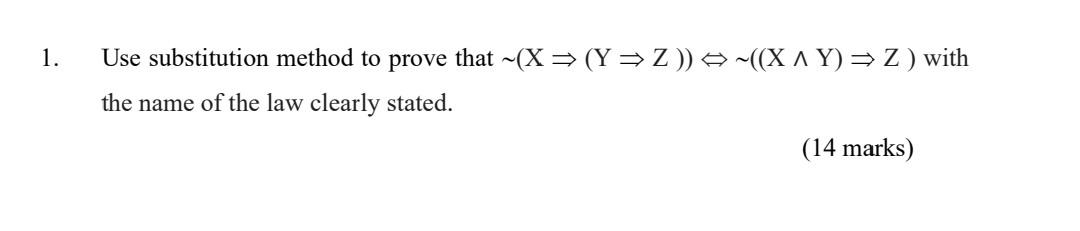 Solved 1. Use substitution method to prove that | Chegg.com