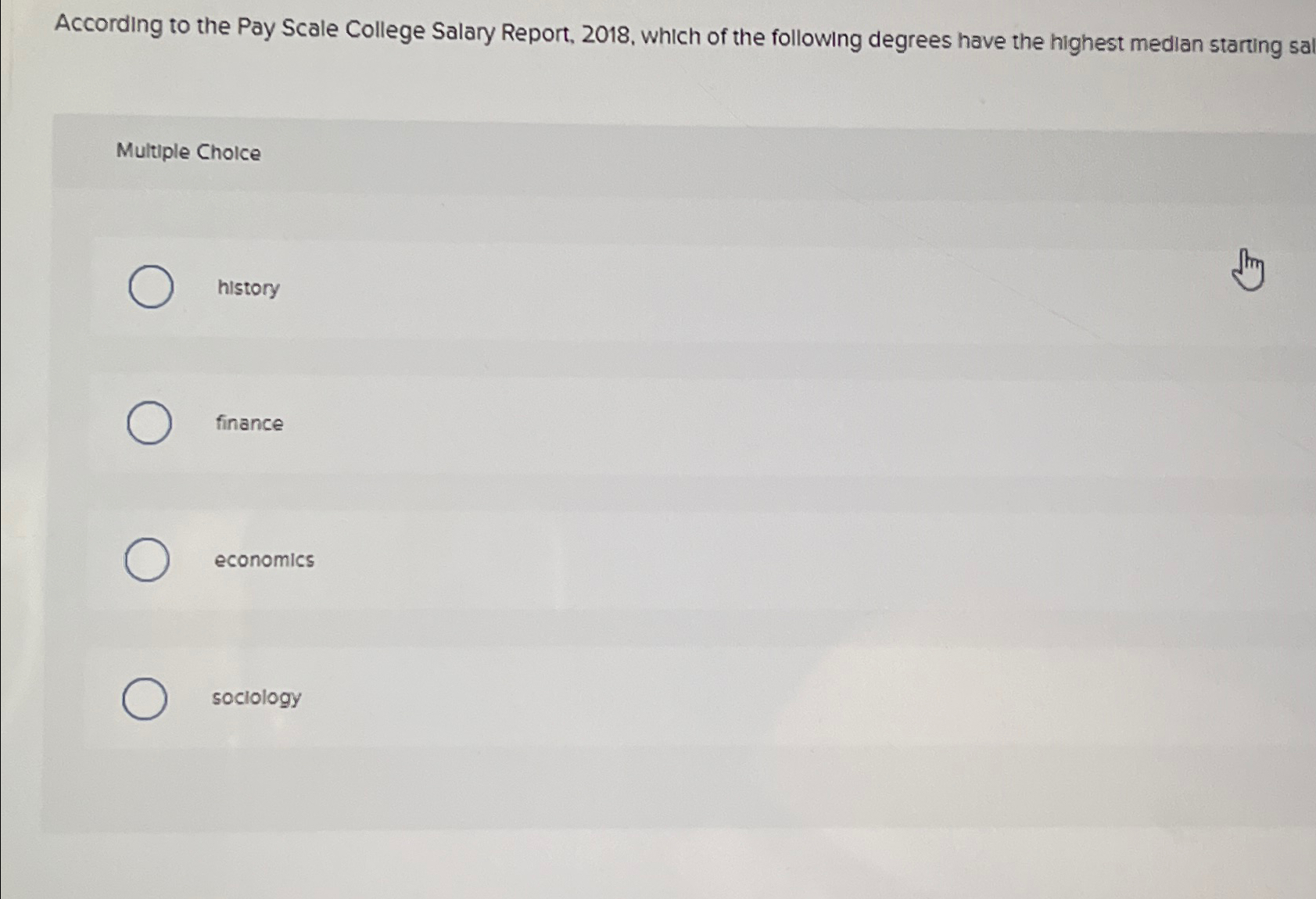 Solved According to the Pay Scale College Salary Report, | Chegg.com