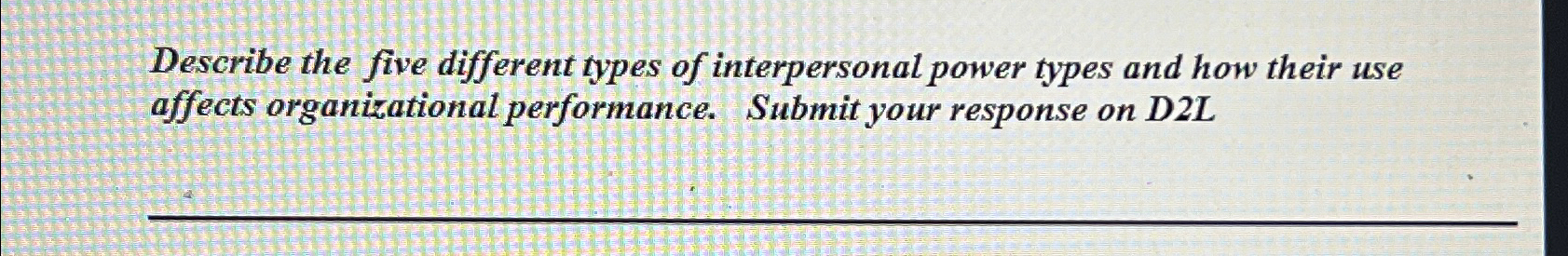 Solved Describe the five different types of interpersonal | Chegg.com