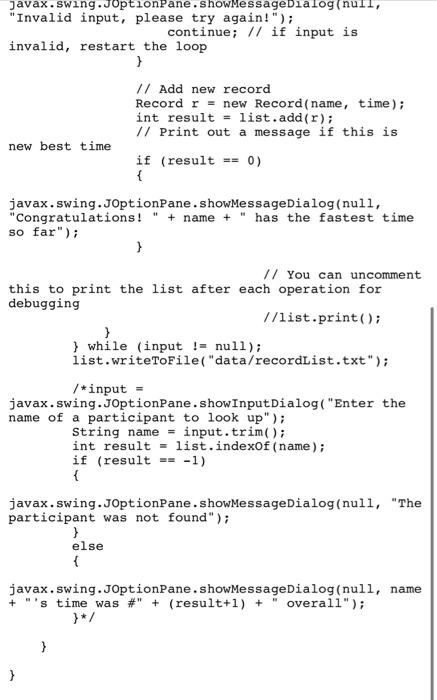 Solved Overview You will be creating a program that allows a | Chegg.com